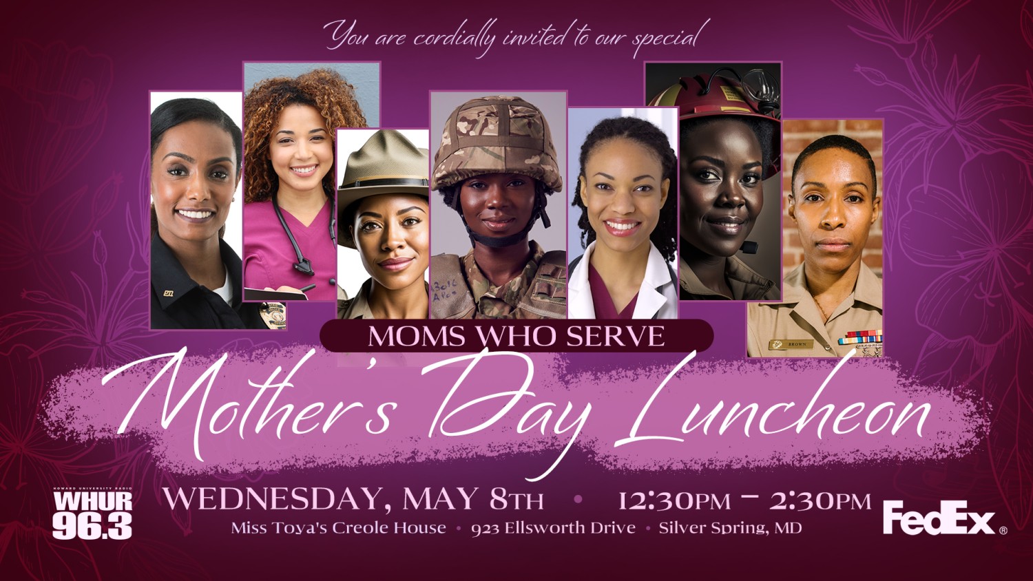 WHUR & FEDEX HOST MOMS WHO SERVE LUNCHEON - WHUR 96.3 FM
