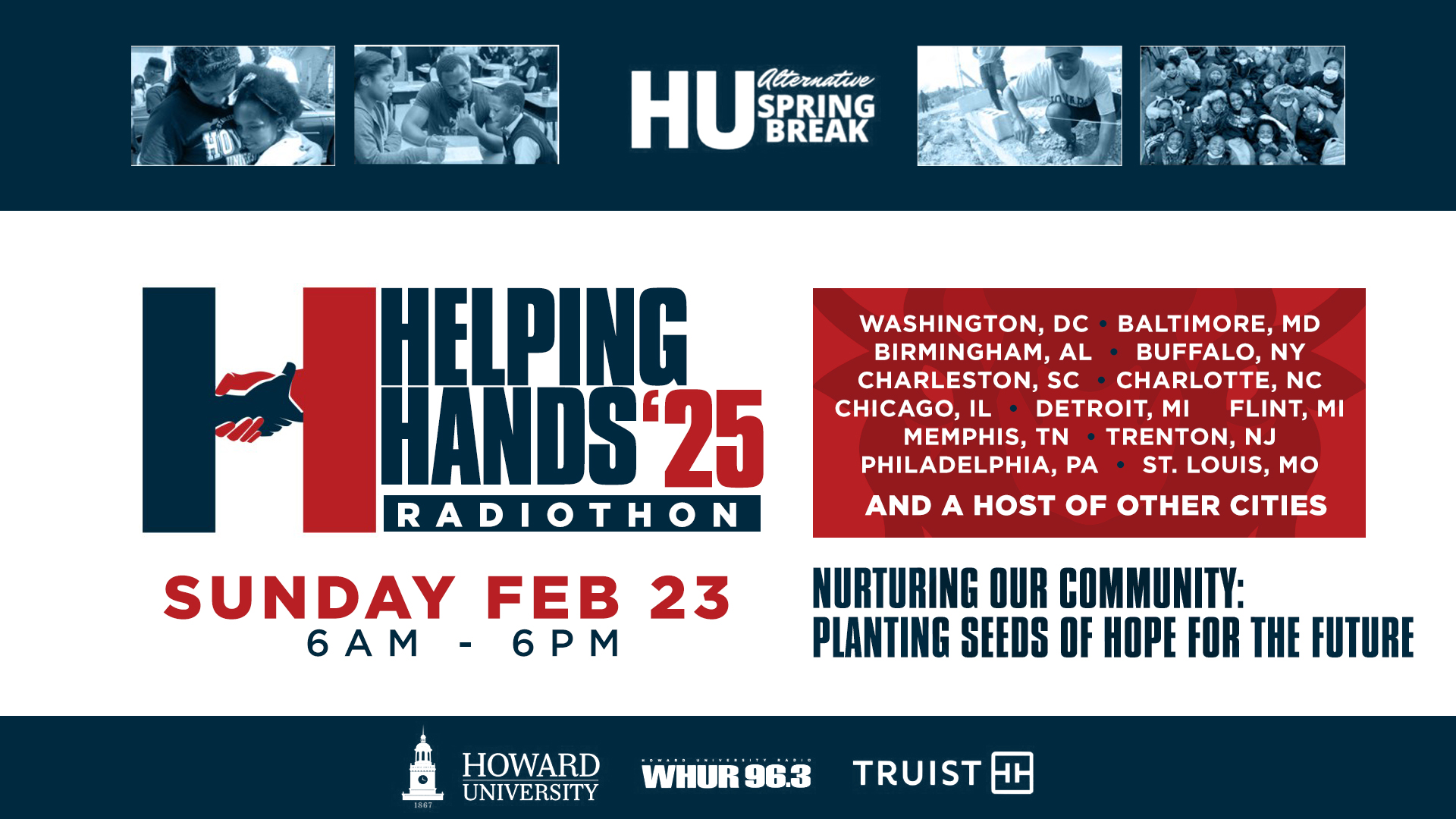 DONATE HERE: 96.3 WHUR Helping Hands 2025 Radiothon - WHUR 96.3 FM