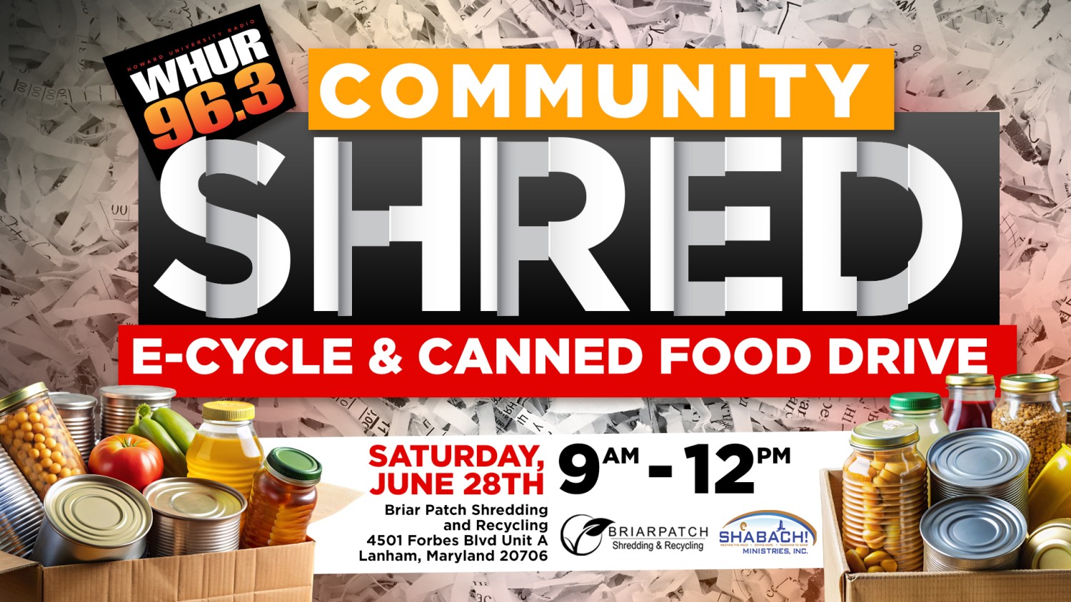 WHUR And Briar Patch Shredding And Recycling - WHUR 96.3 FM