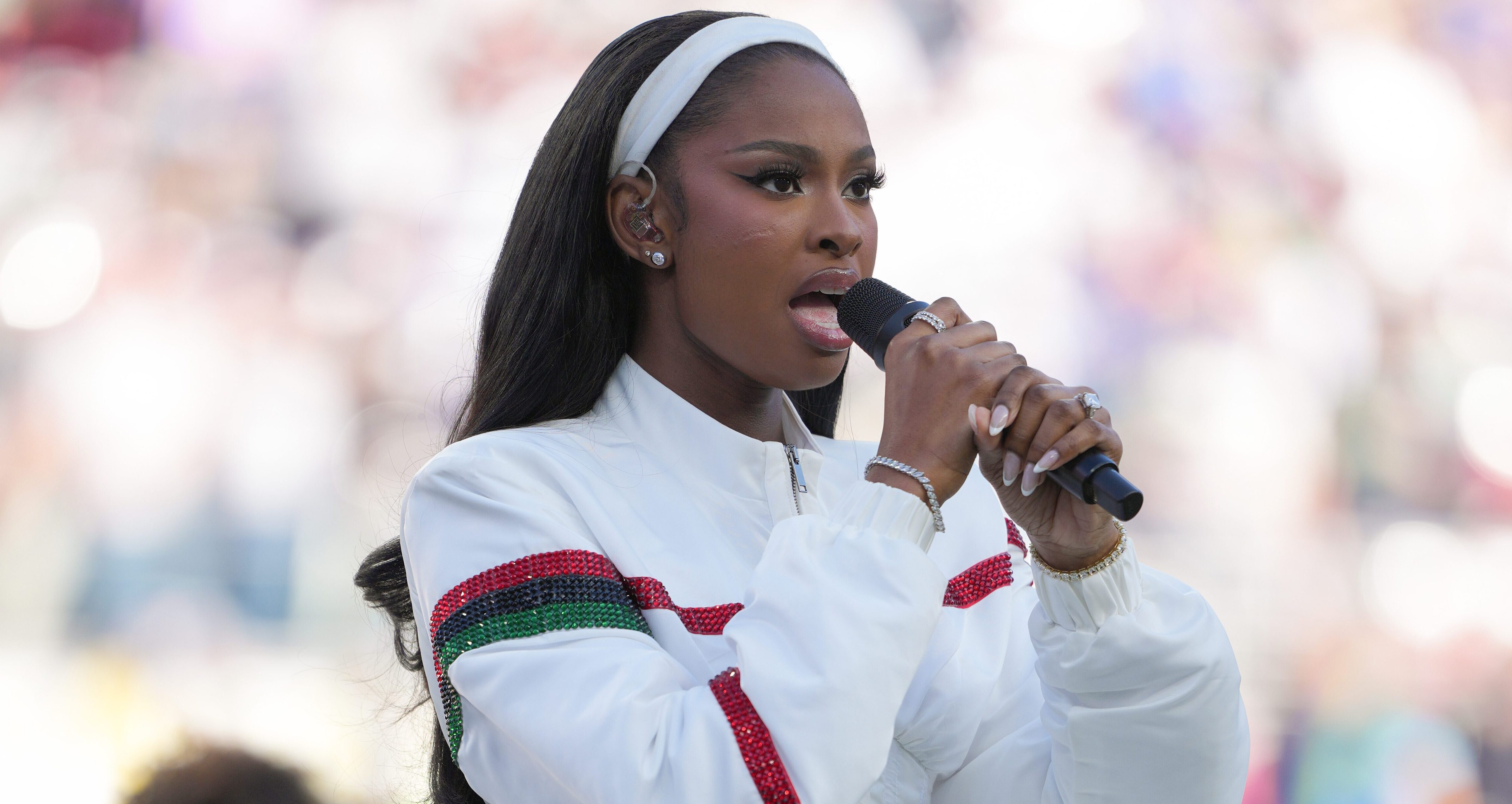 Coco Jones Honors Black Legacy in Karl Kani Look During Super Bowl 60 ...