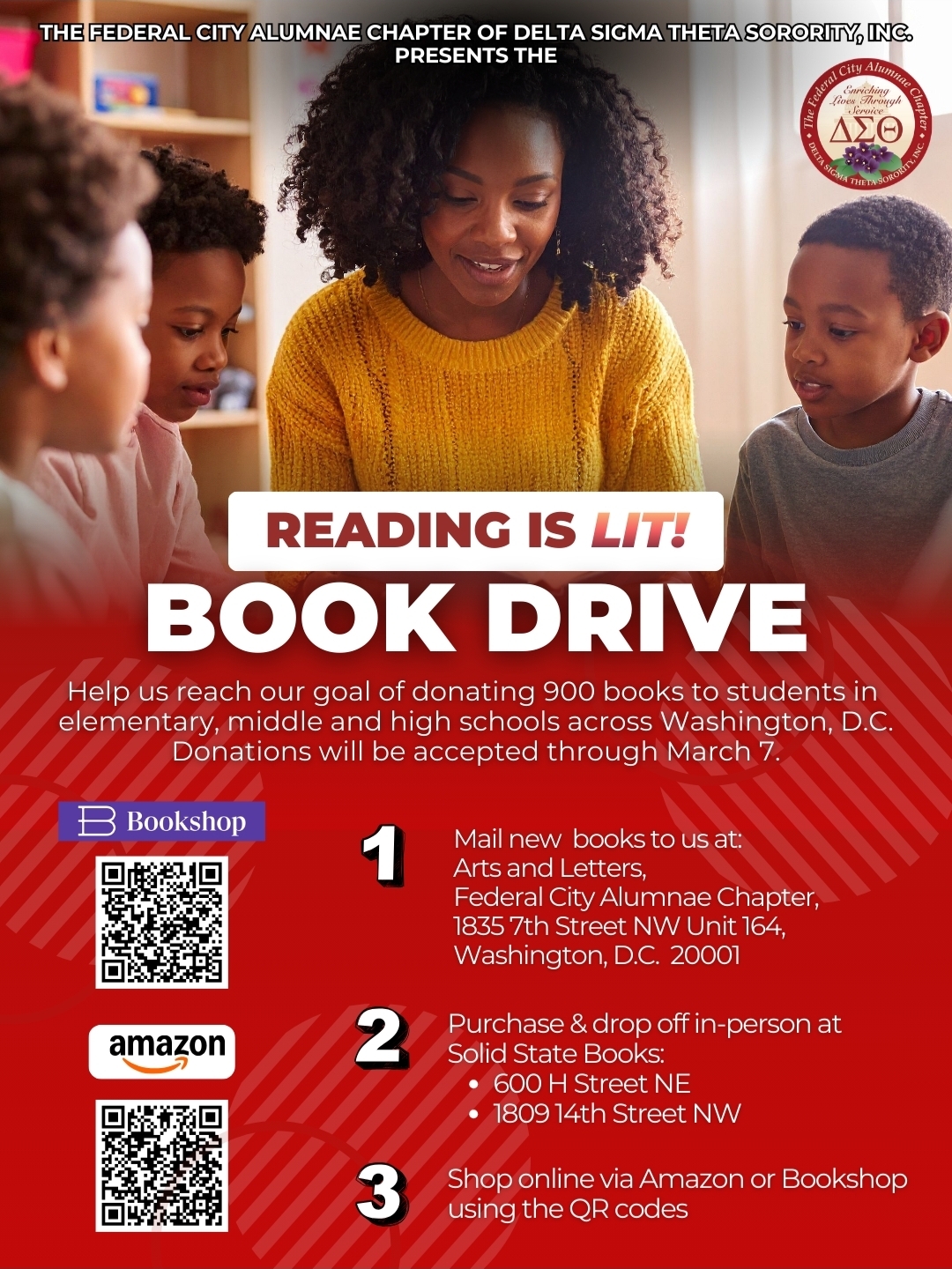 Literacy and the "Reading Is Lit!" Book Drive - WHUR 96.3 FM