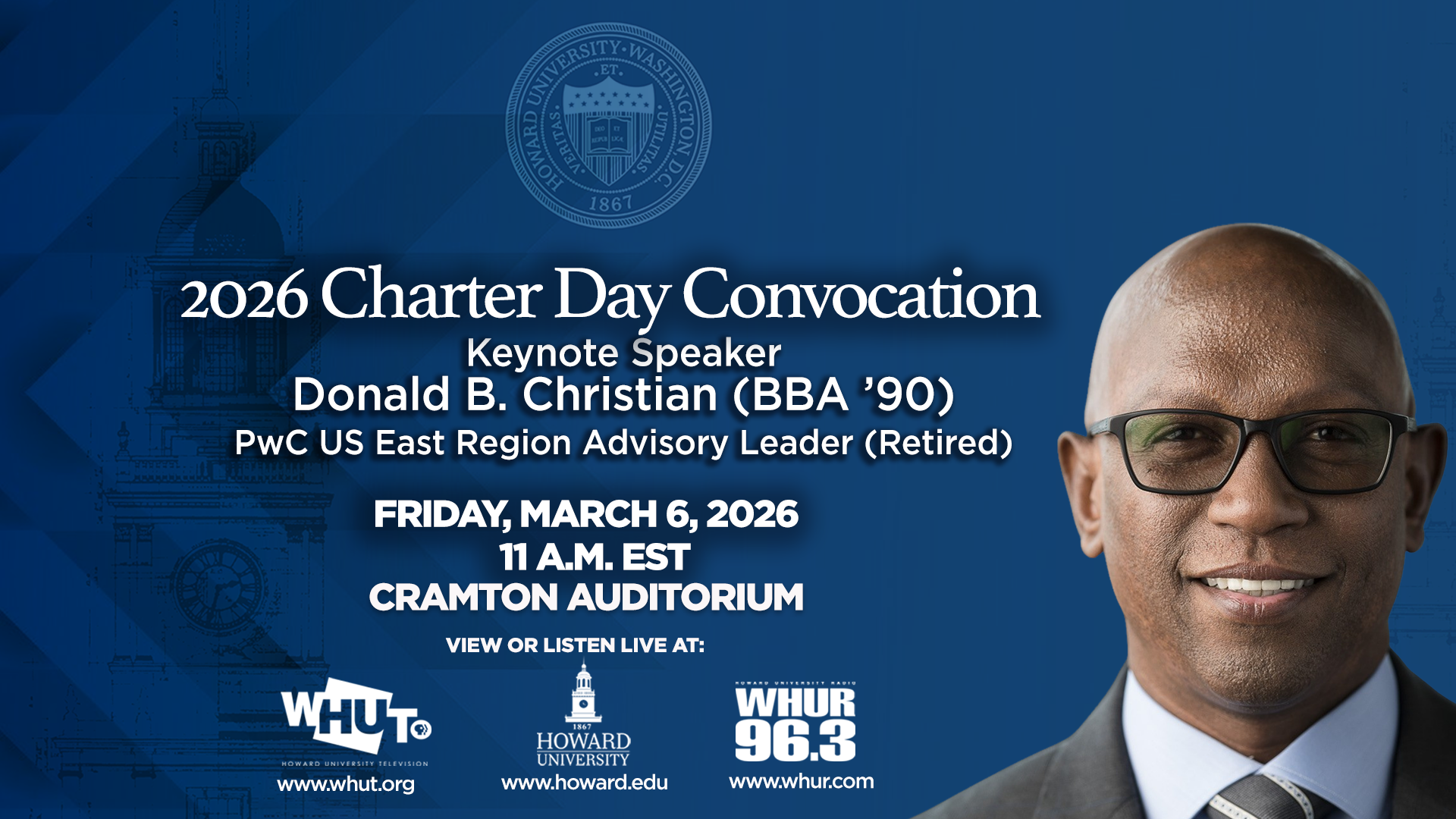 {WATCH} 2026 Charter Day Convocation - WHUR 96.3 FM